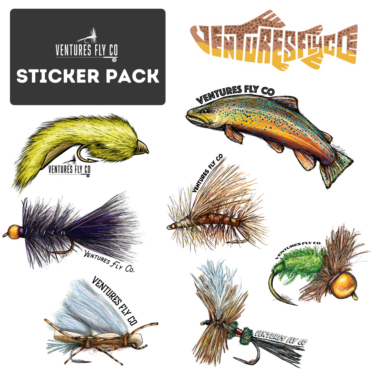 VFC Sticker Pack – Ventures Fly Co
